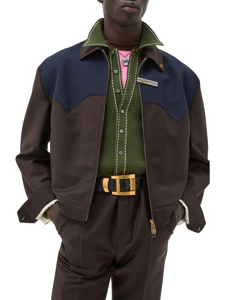 VERSACE Wool and Mohair Western Jacket
